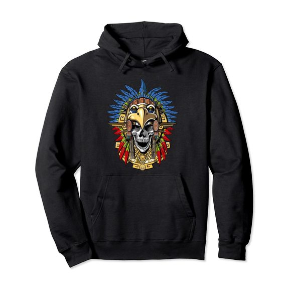 Ancient Aztec Mayan Clothing | Tops | Aztec Skull Eagle Warrior Mask ...